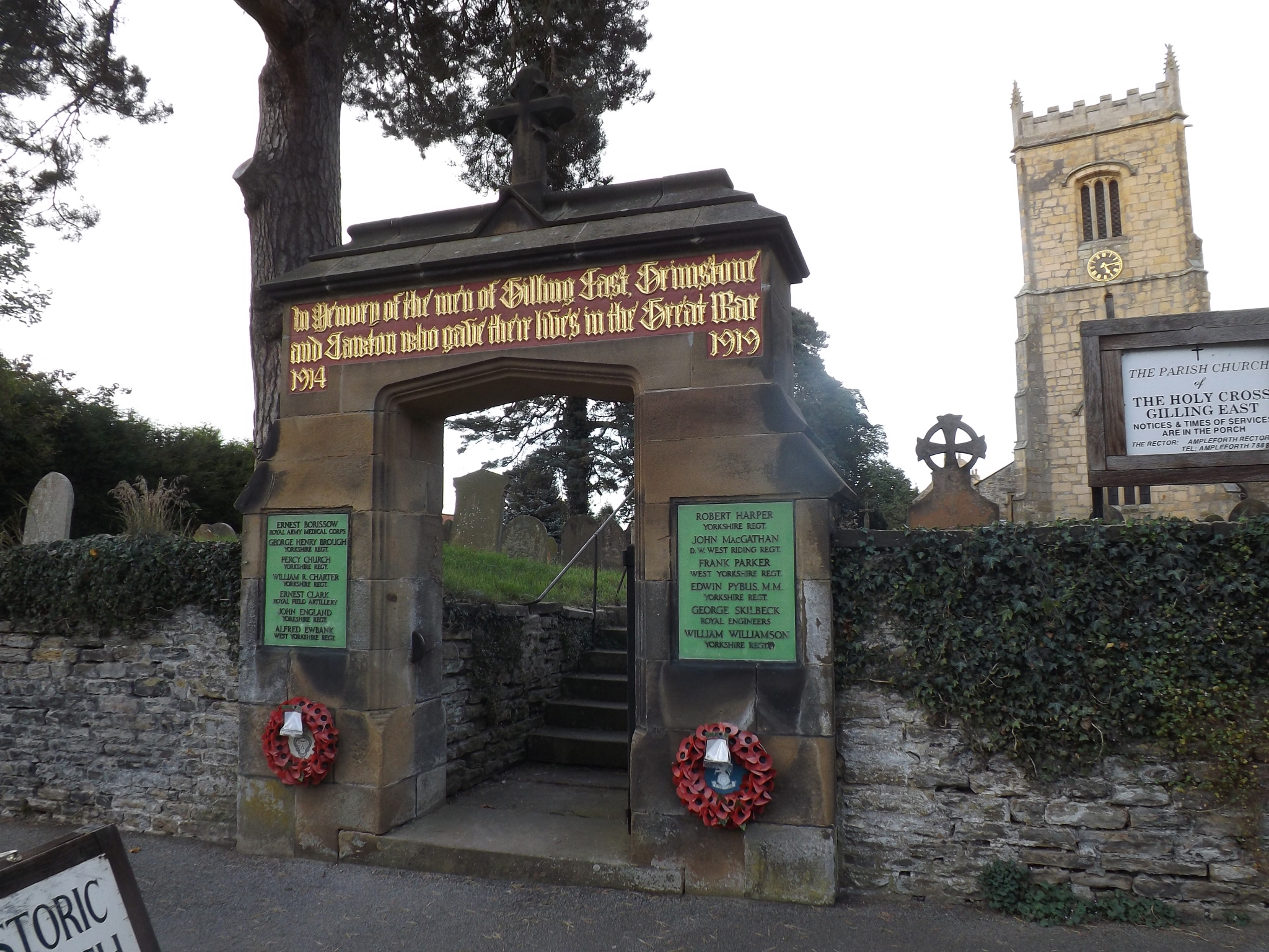 Gilling East (Holy Cross Church Arch) - War Memorials Online